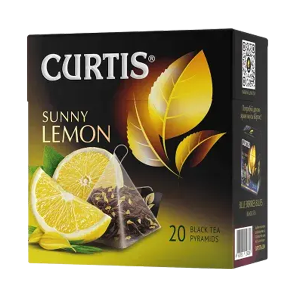 Купить чай черный curtis sunny lemon 20 пирамидок с доставкой на дом в ...