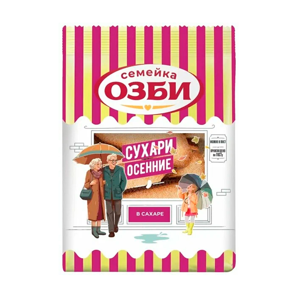 Купить сухари семейка озби классические осенние 300г с доставкой на дом ...
