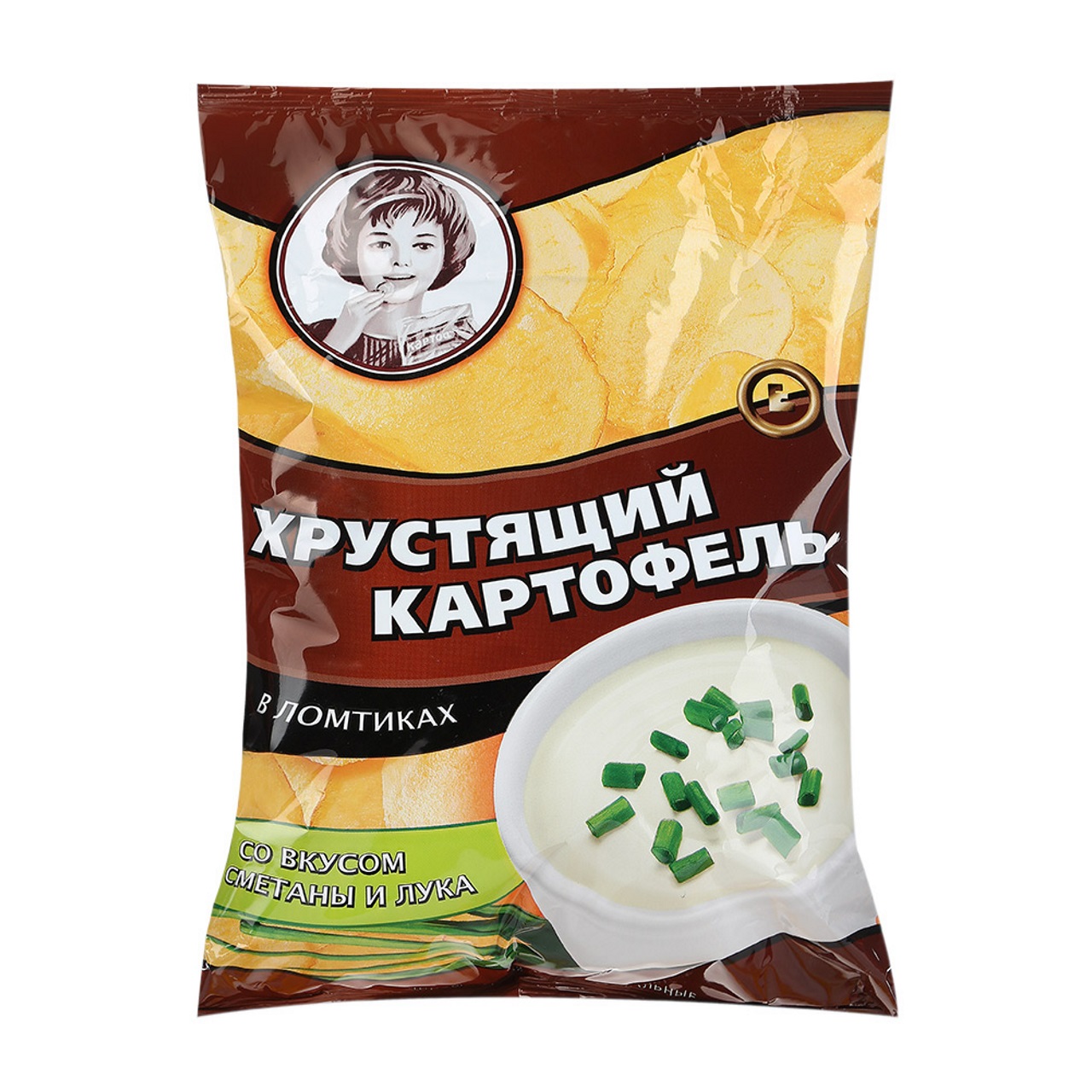 Купить чипсы хрустящий картофель ломтики сметана лук 160г с доставкой ...