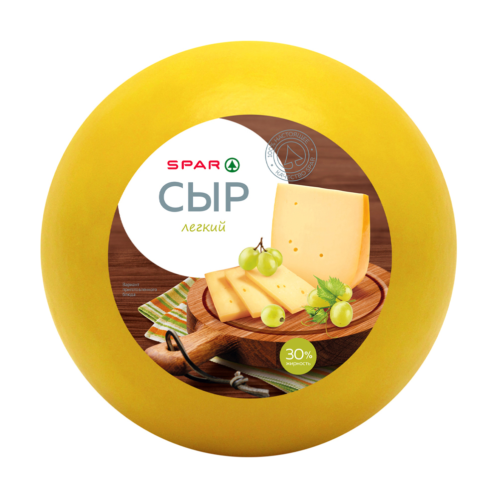 Купить сыр spar легкий 30% с доставкой на дом в магазине SPAR