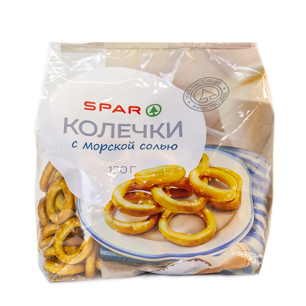 Купить колечки spar с морской солью 130г с доставкой на дом в магазине SPAR