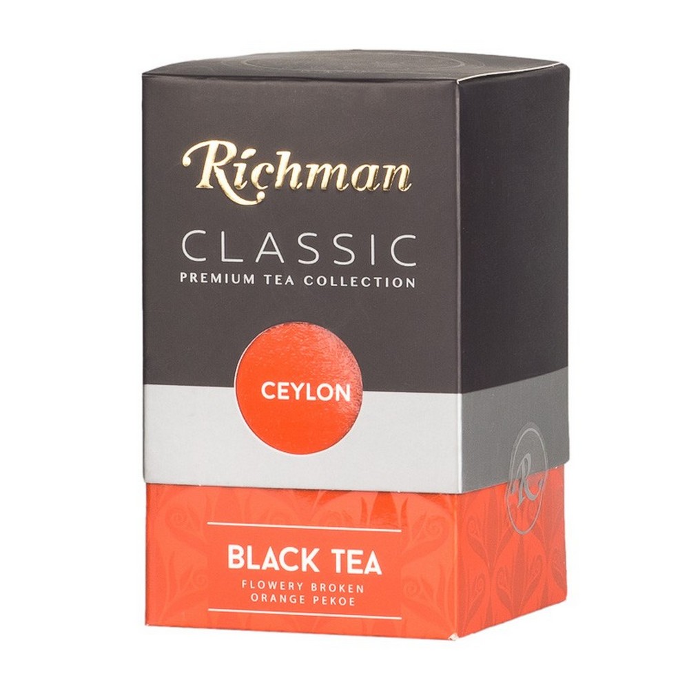 Купить чай черный richman orange pekoe ceylon 100г с доставкой на дом в ...