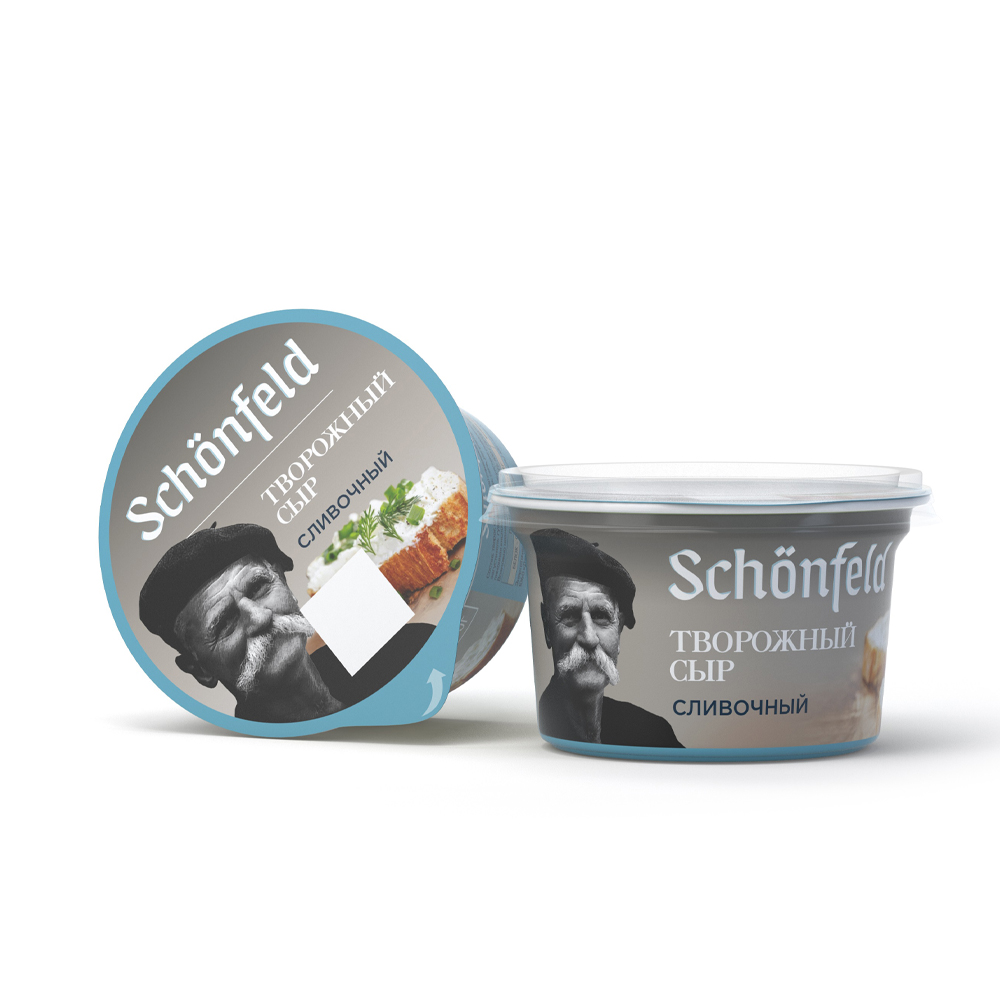 Купить сыр творожный schonfeld сливочный 65% 140г с доставкой на дом в ...