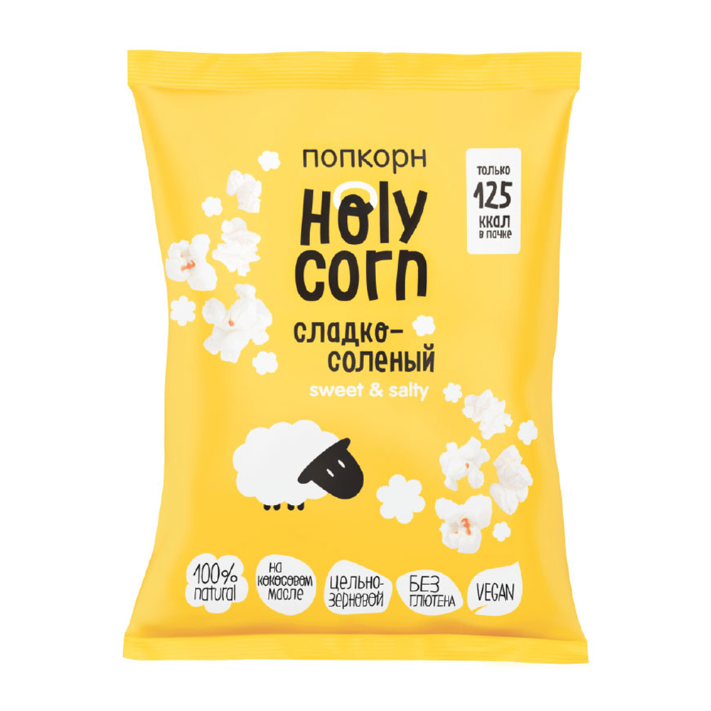Купить попкорн holy corn сладко-соленый 30г с доставкой на дом в ...