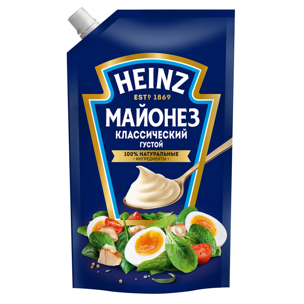 Купить майонез heinz классический 67% 750г дой-пак с доставкой на дом в ...