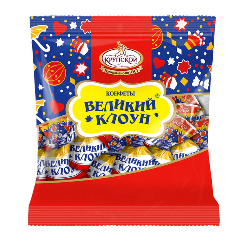 Купить конфеты великий клоун 200г с доставкой на дом в магазине SPAR