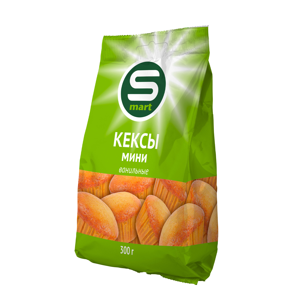 Купить кексы smart ванильные 300г с доставкой на дом в магазине SPAR