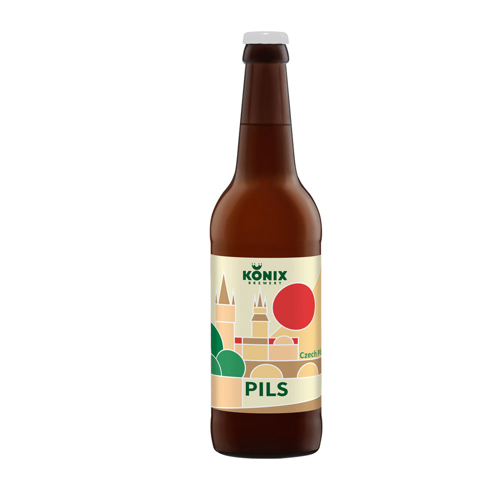 Купить пиво konix czech pilsner 5% 0,5л стекло с доставкой на дом в ...
