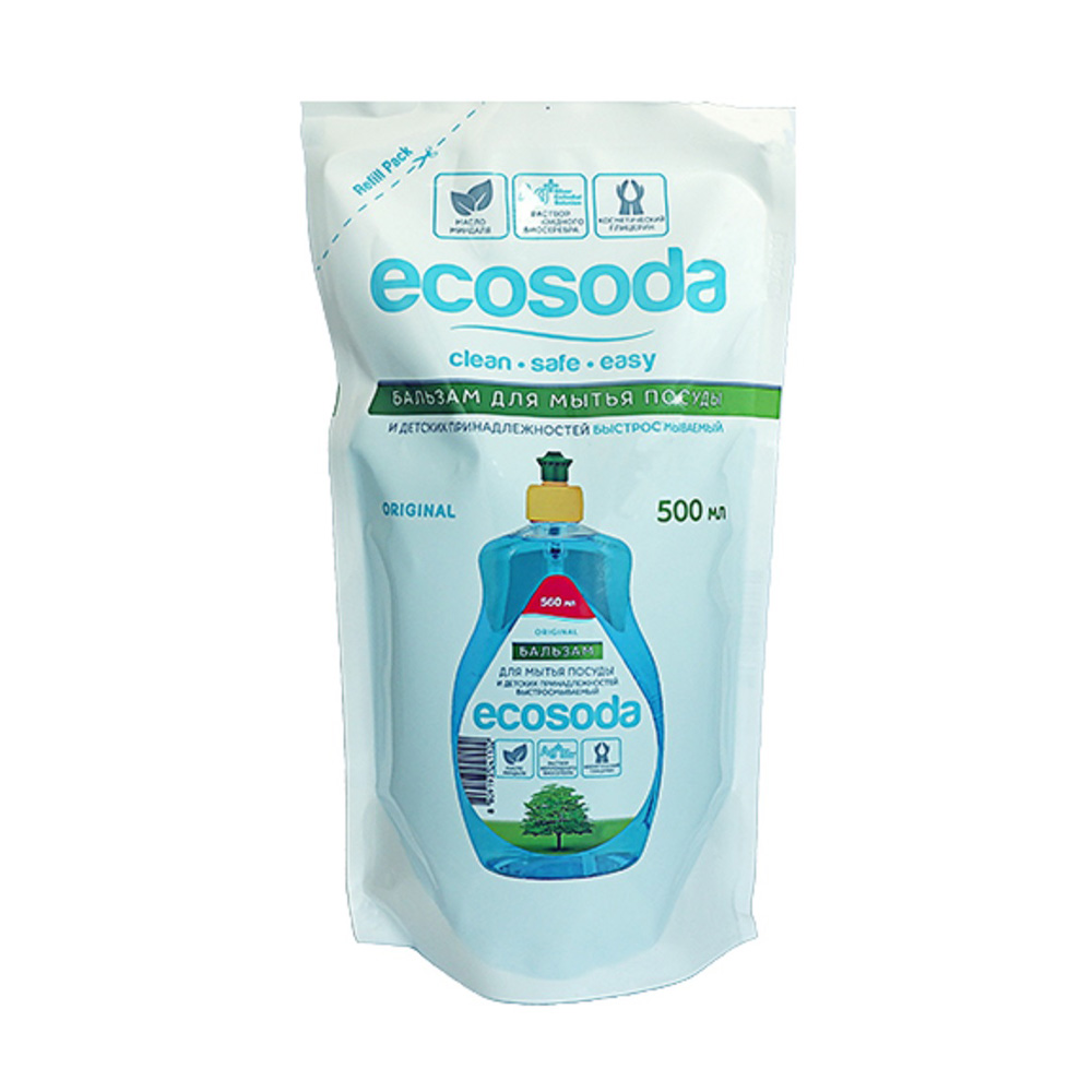 Купить средство для мытья посуды и детских принадлежностей ecosoda ...