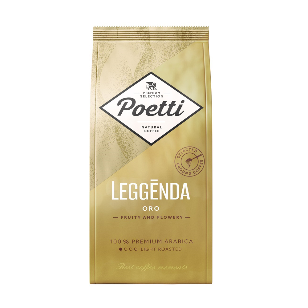 Купить кофе молотый poetti leggenda oro 250г с доставкой на дом в ...