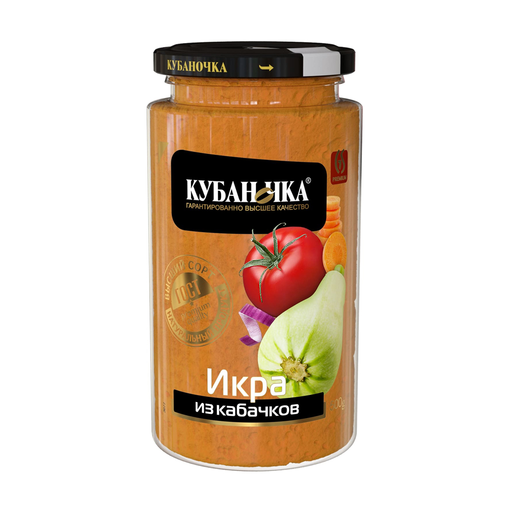 Купить икра из кабачков кубаночка 500г с доставкой на дом в магазине SPAR