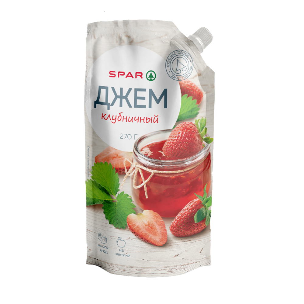 Купить джем spar клубничный 270г дой-пак с доставкой на дом в магазине SPAR