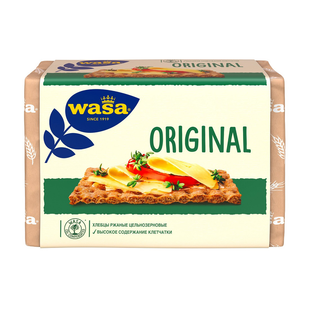 Купить хлебцы wasa original ржаные цельнозерновые 275г с доставкой на ...