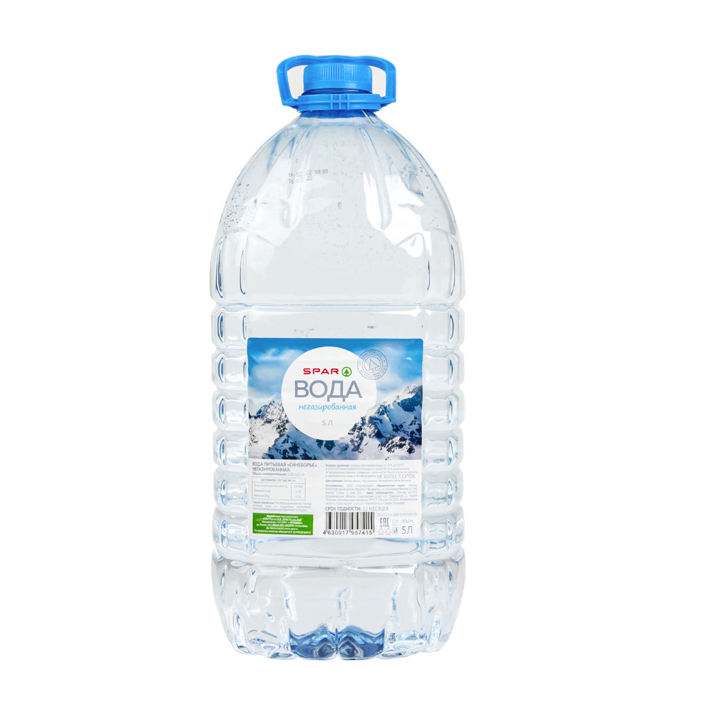 Купить вода питьевая spar негазированная 5л с доставкой на дом в ...