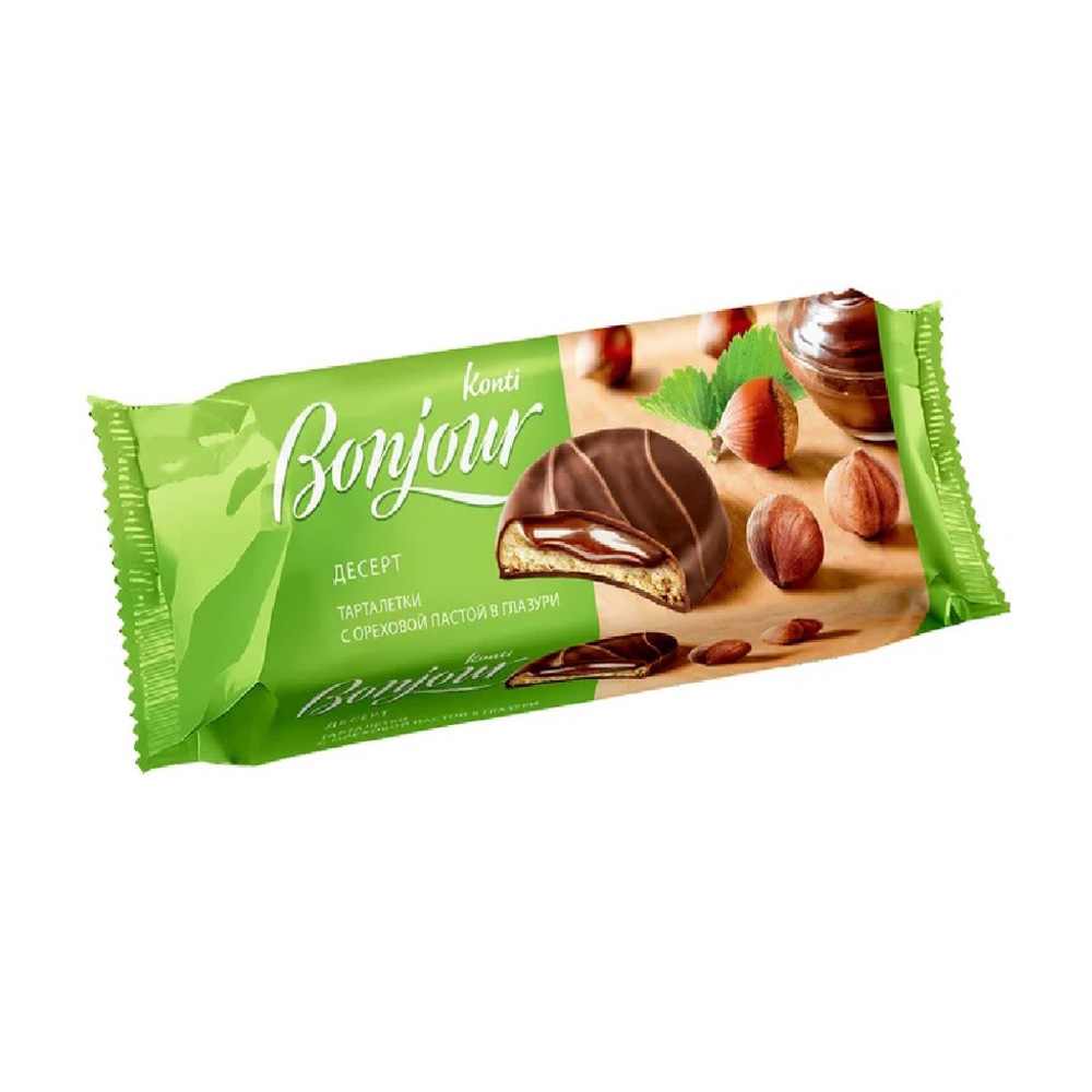 Купить десерт bonjour с ореховой пастой 200г с доставкой на дом в ...