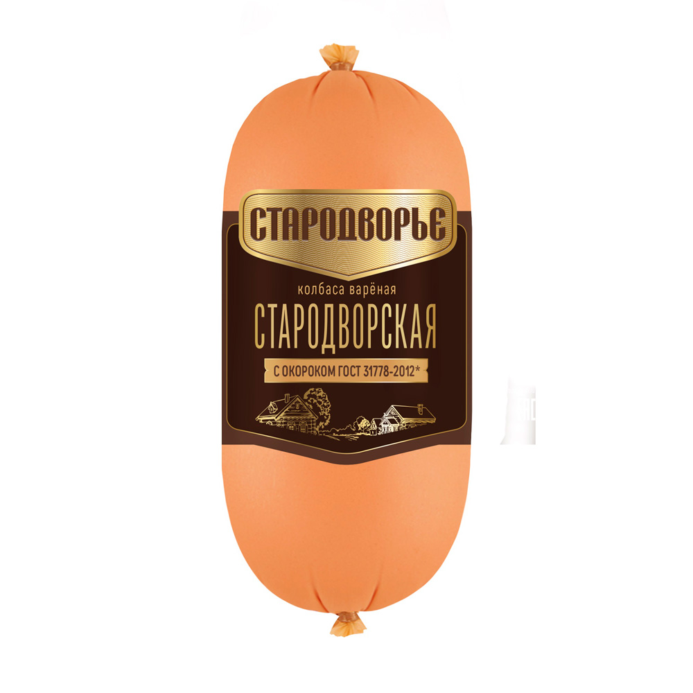 Купить колбаса вареная стародворская с окороком 400г с доставкой на дом ...