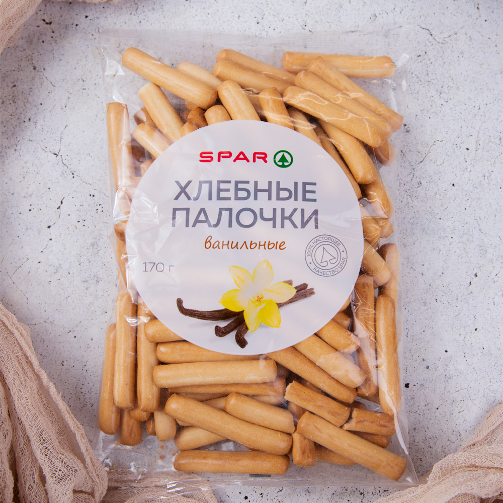 Купить палочки spar хлебные ванильные 170г с доставкой на дом в ...
