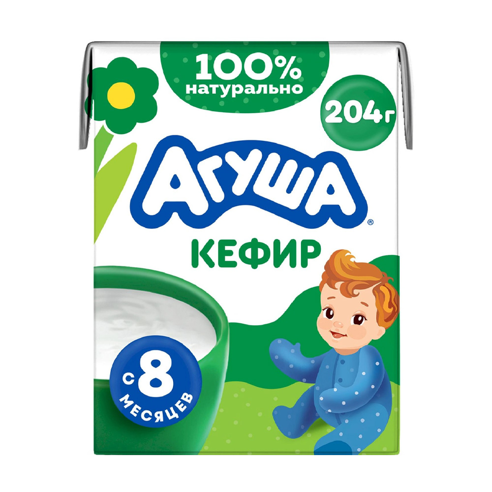 Купить кефир агуша 3,2% 204г с доставкой на дом в магазине SPAR
