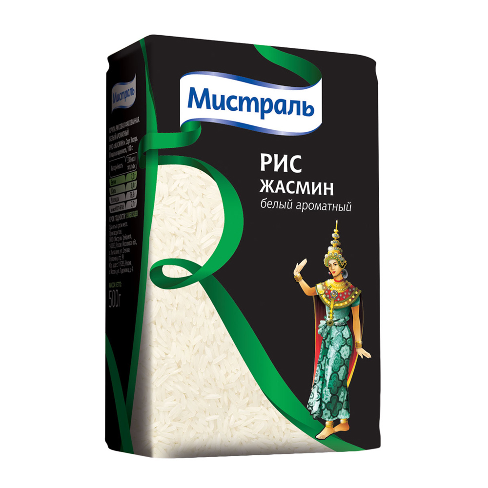 Купить рис мистраль жасмин ароматный 500г с доставкой на дом в магазине ...