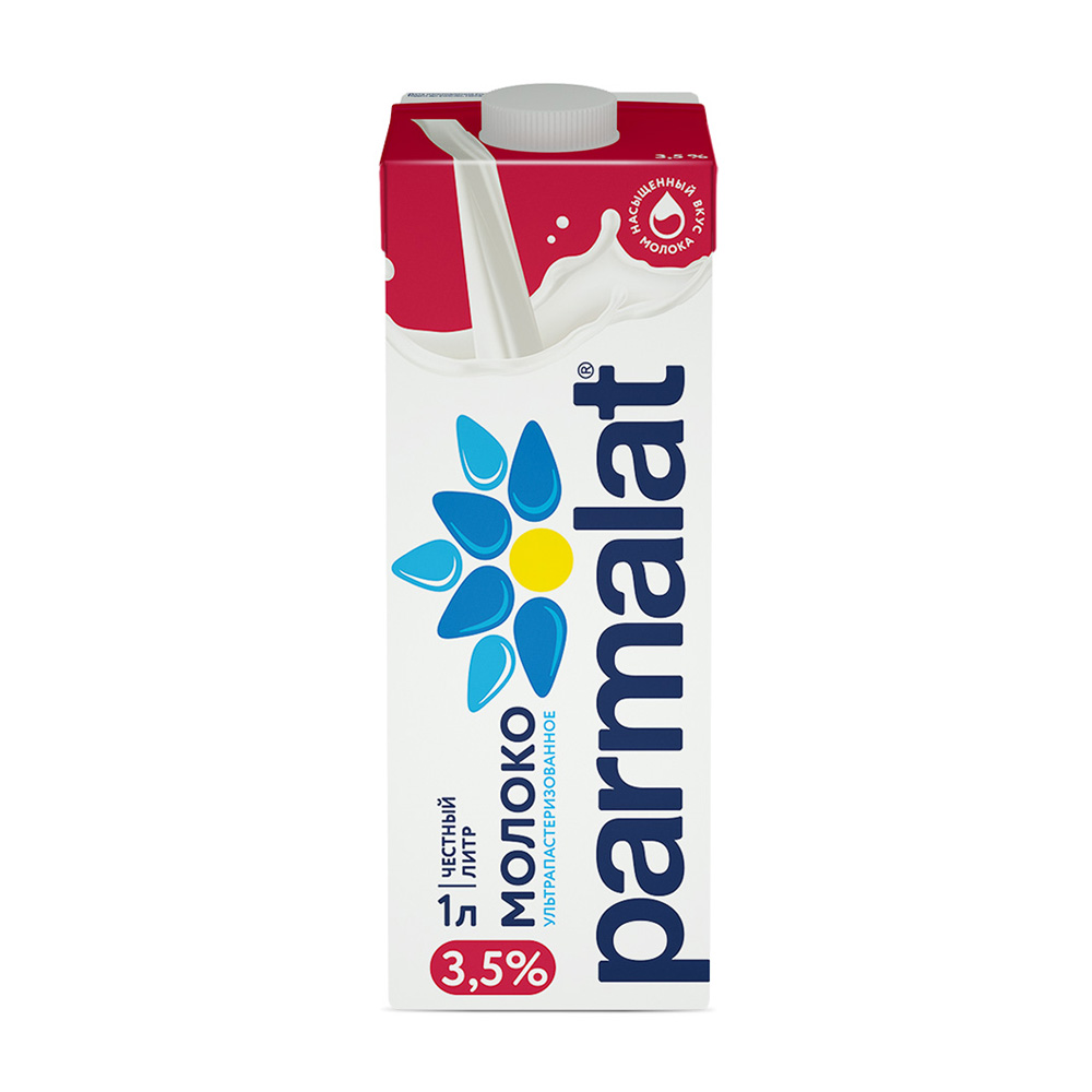 Купить молоко parmalat ультрапастеризованное 3,5% 1л с доставкой на дом ...