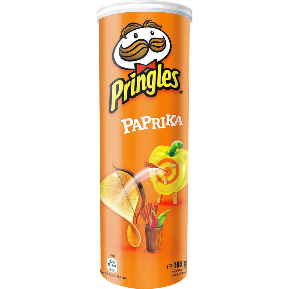 Купить чипсы pringles паприка 165г с доставкой на дом в магазине SPAR