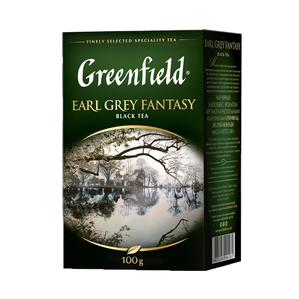 Купить чай черный greenfield earl grey fantasy 100г с доставкой на дом ...
