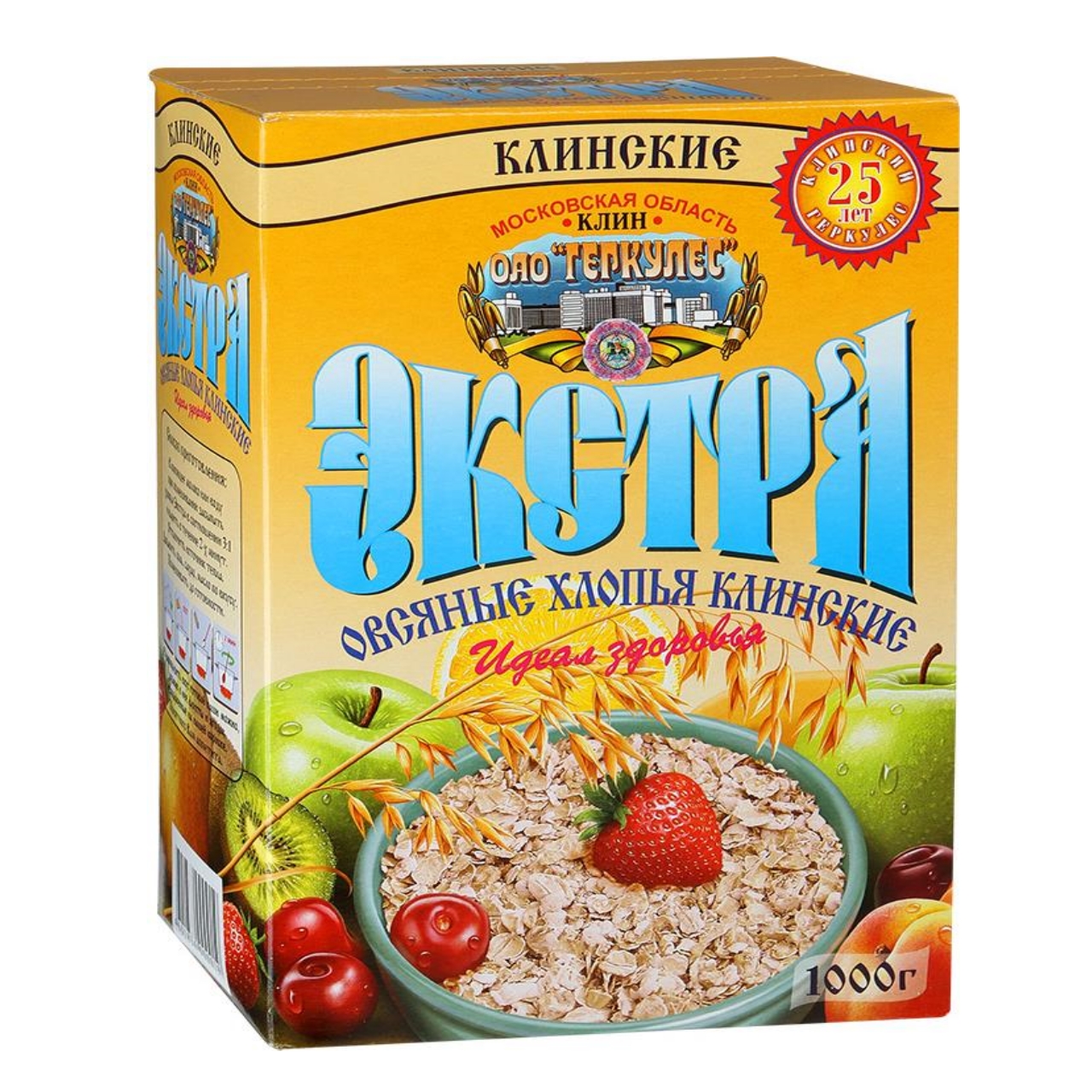 Купить хлопья овсяные клинские экстра №2 1кг с доставкой на дом в ...