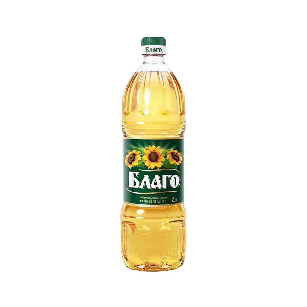 Купить масло подсолнечное рафинированное благо 1л с доставкой на дом в ...