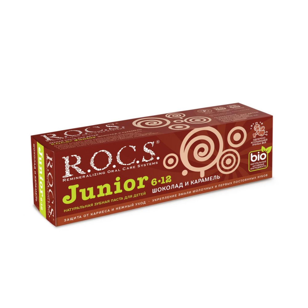 Купить зубная паста r.o.c.s. junior ягодный микс 6-12 лет 74г с ...